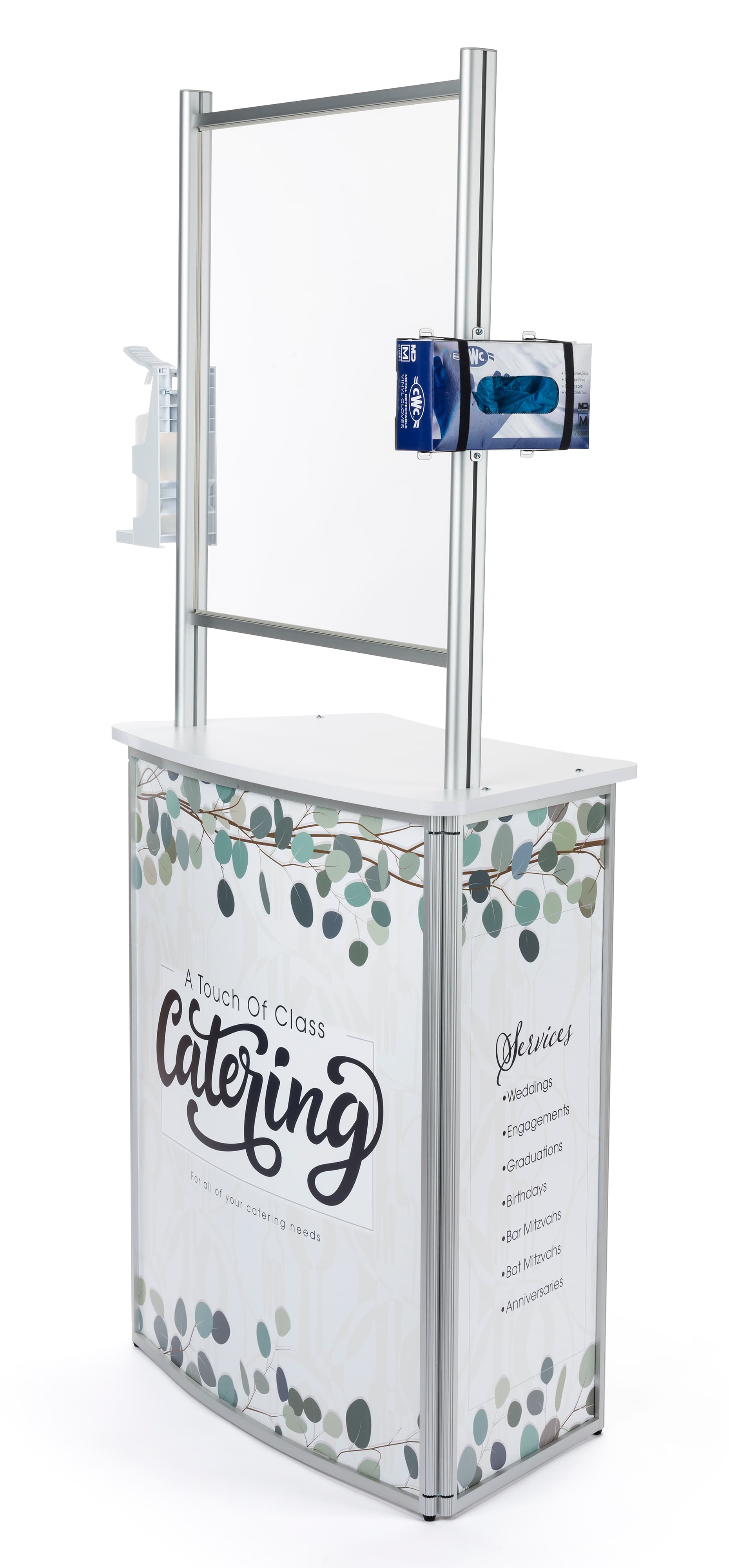 Adjustable PPE Box Holder for PCSG Series | Displays2Go