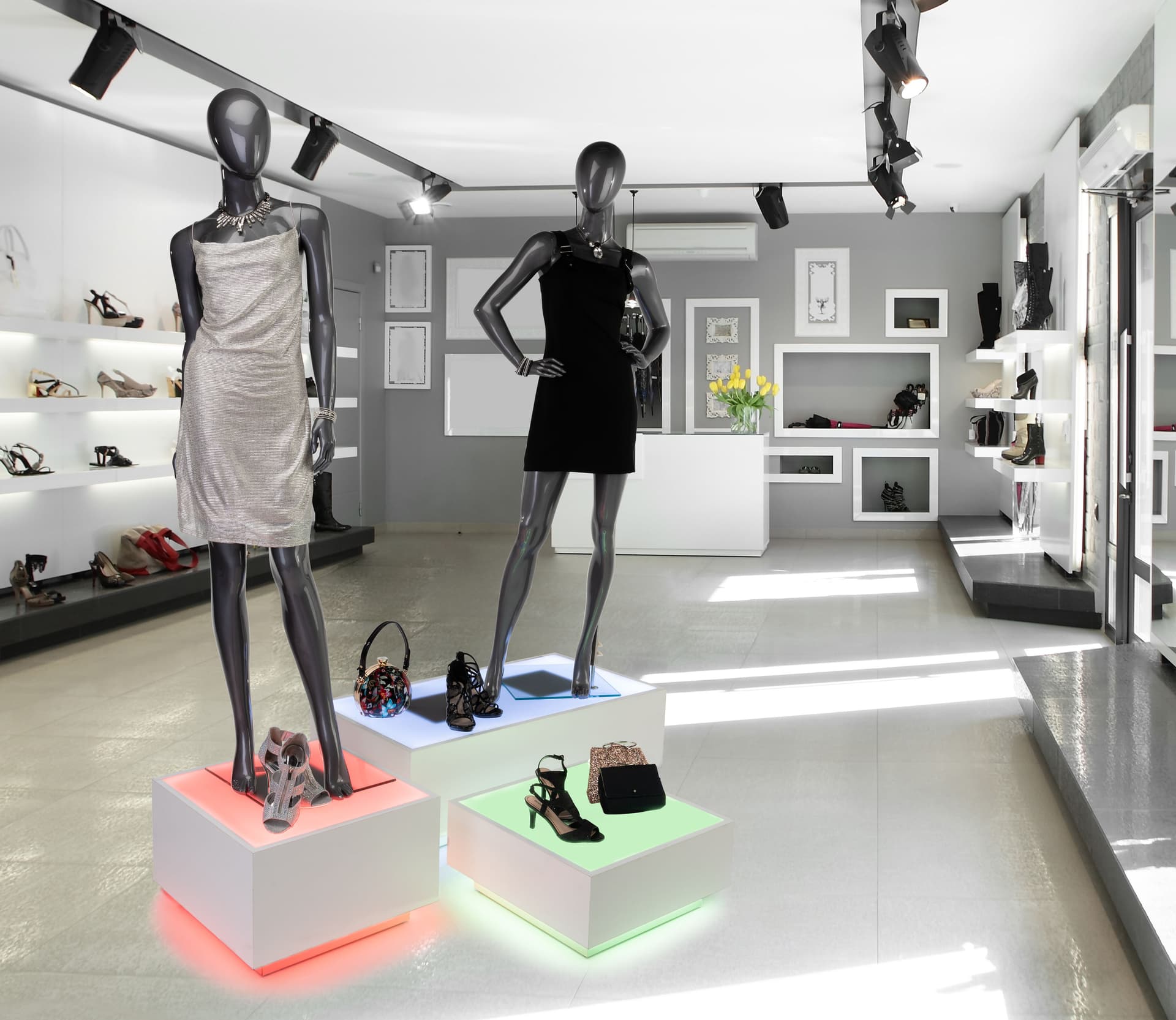 Illuminated Mannequin Riser Base | Includes Remote Control | Displays2Go