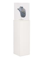 White Display Pedestal | 47", 53", 59" Available | Displays2Go