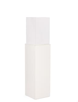 White Display Pedestal | 47", 53", 59" Available | Displays2Go
