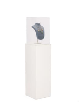 White Display Pedestal | 47", 53", 59" Available | Displays2Go