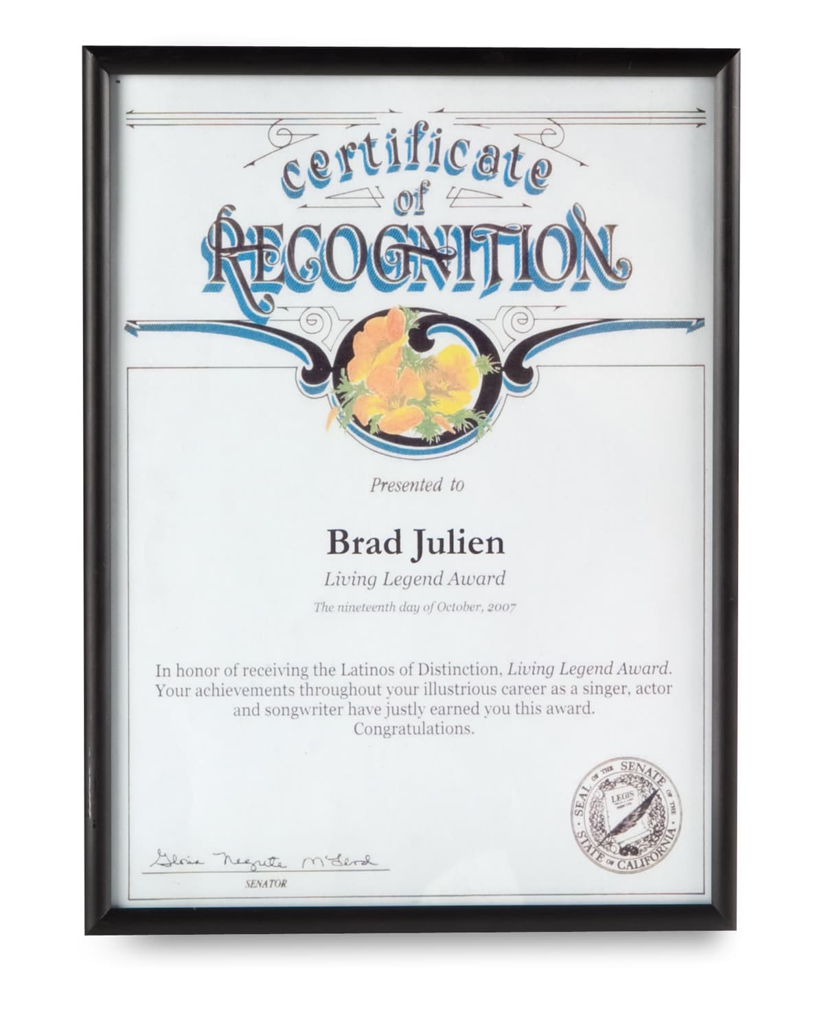 Document Frames for Awards w/ Metal Edges | Tabletop or Wall | Displays2Go