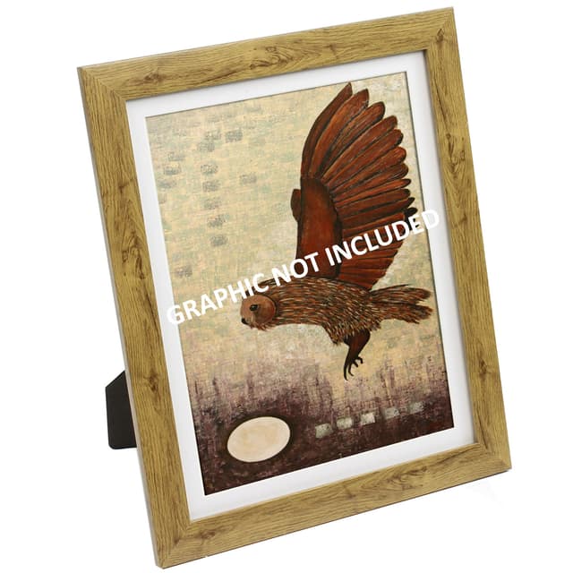 Rustic Picture Frame - Natural Wood Finish | 8.5x11 Display | Displays2Go