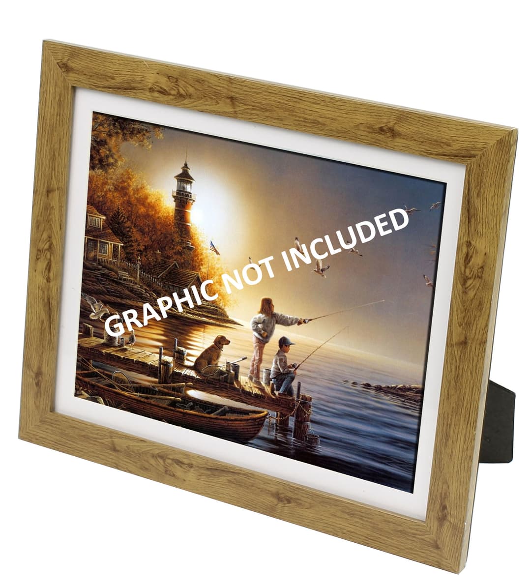 Rustic Picture Frame - Natural Wood Finish | 8.5x11 Display | Displays2Go