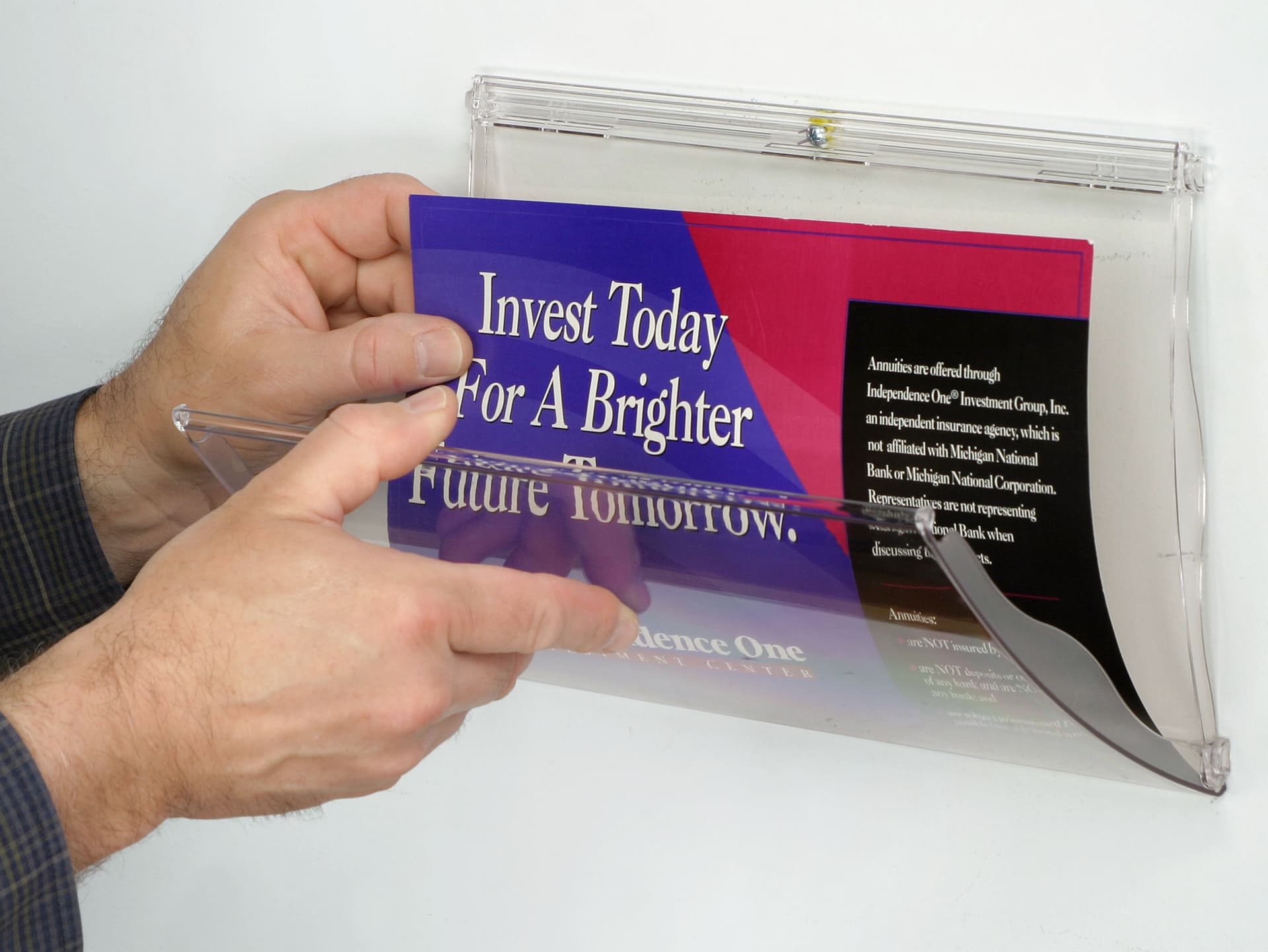 Polycarbonate Plastic Sign Frame | Counter/Wall Mount Clear Frame ...