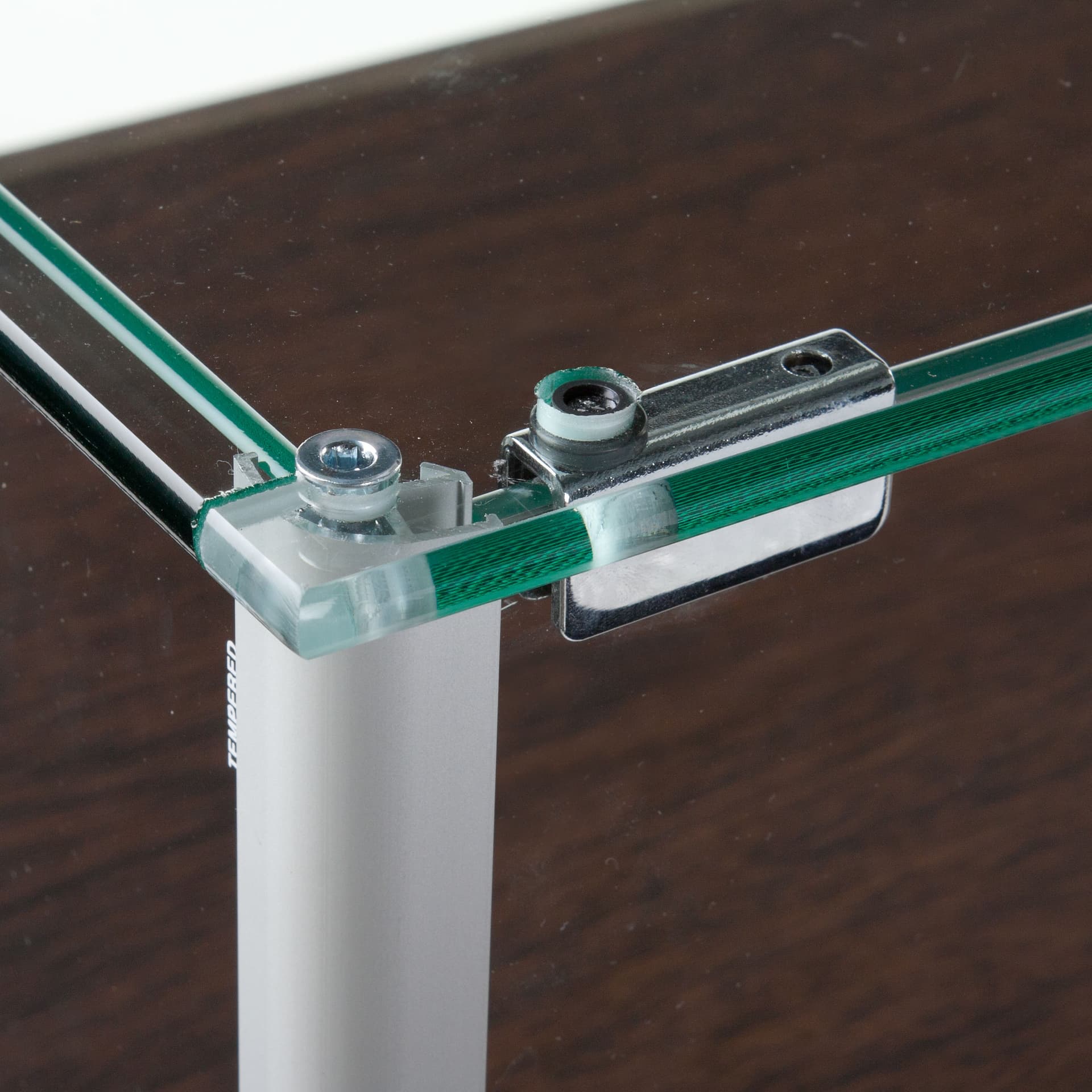 Commercial Display Case | Glass Panels, Wenge Veneer Finish | Displays2Go