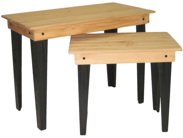 Rustic Nesting Tables | Solid Pine Wood | Displays2Go