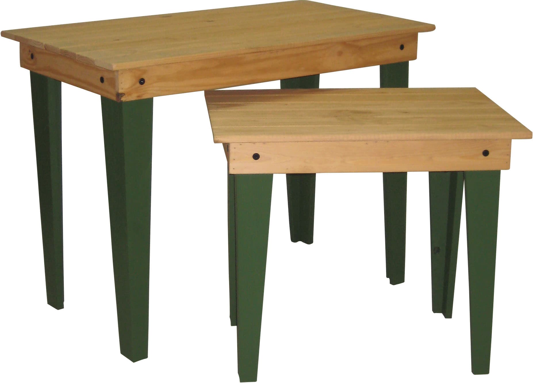 Rustic Wood Nesting Tables | Set of 2 | Displays2Go