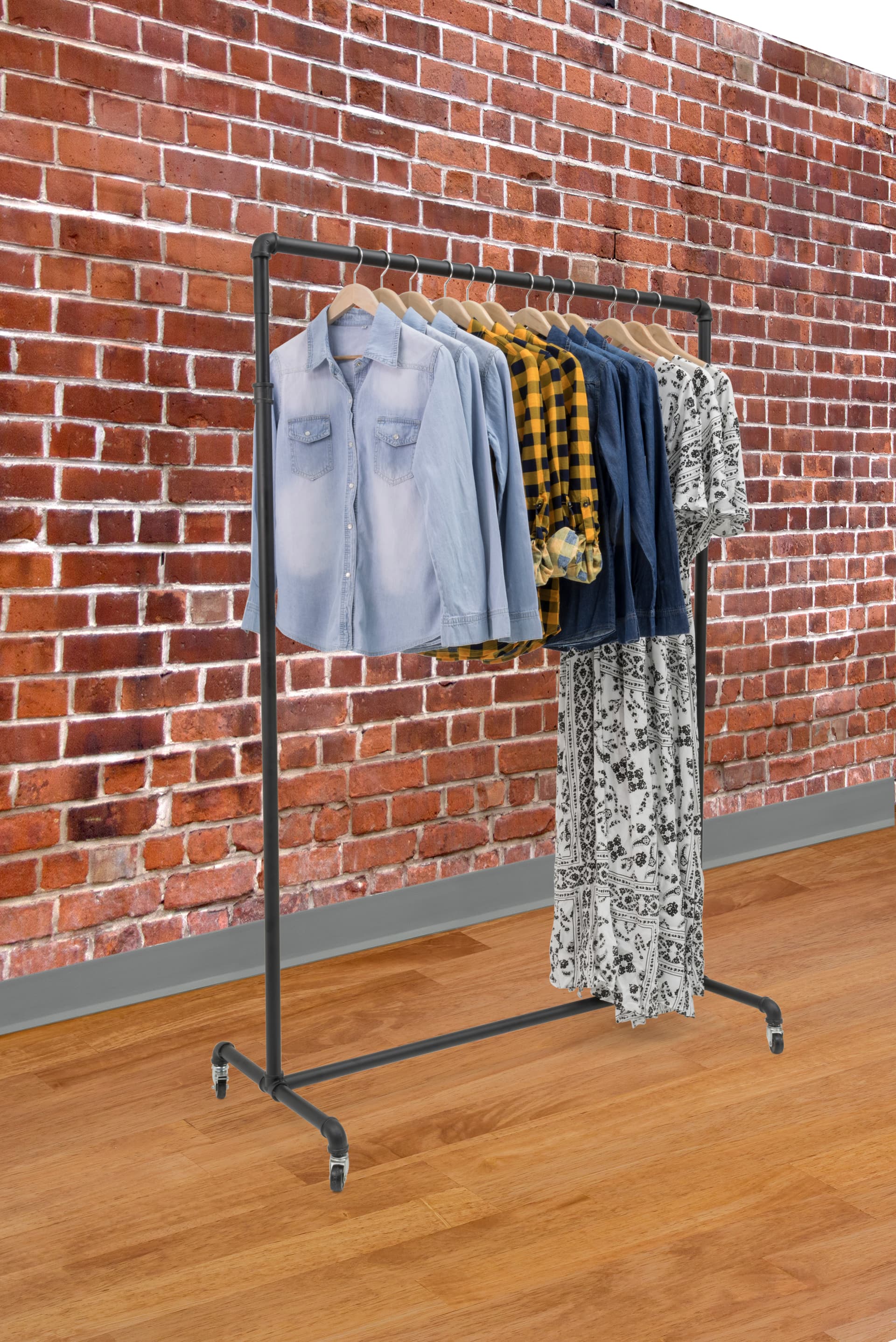 Pipe Ballet Bar Clothing Rack | Height Adjustable | Displays2Go