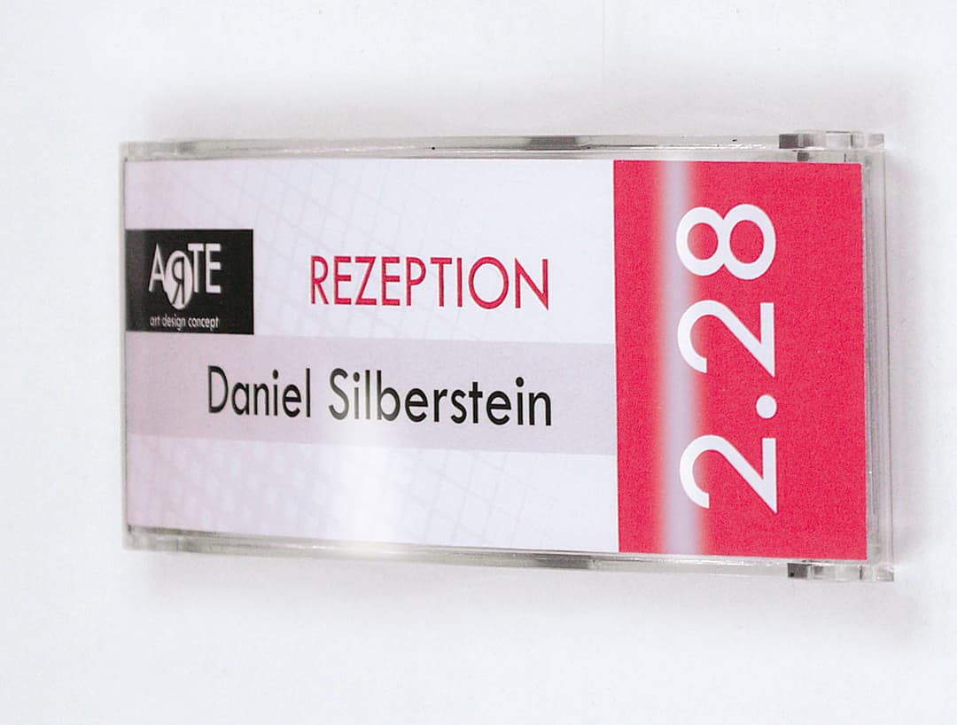 A8L Wall Name Plate for Office Door | Displays2Go