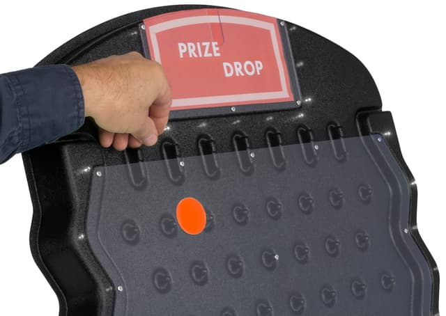LED Disk Drop Game | 3 Orange Pucks Included | Displays2Go