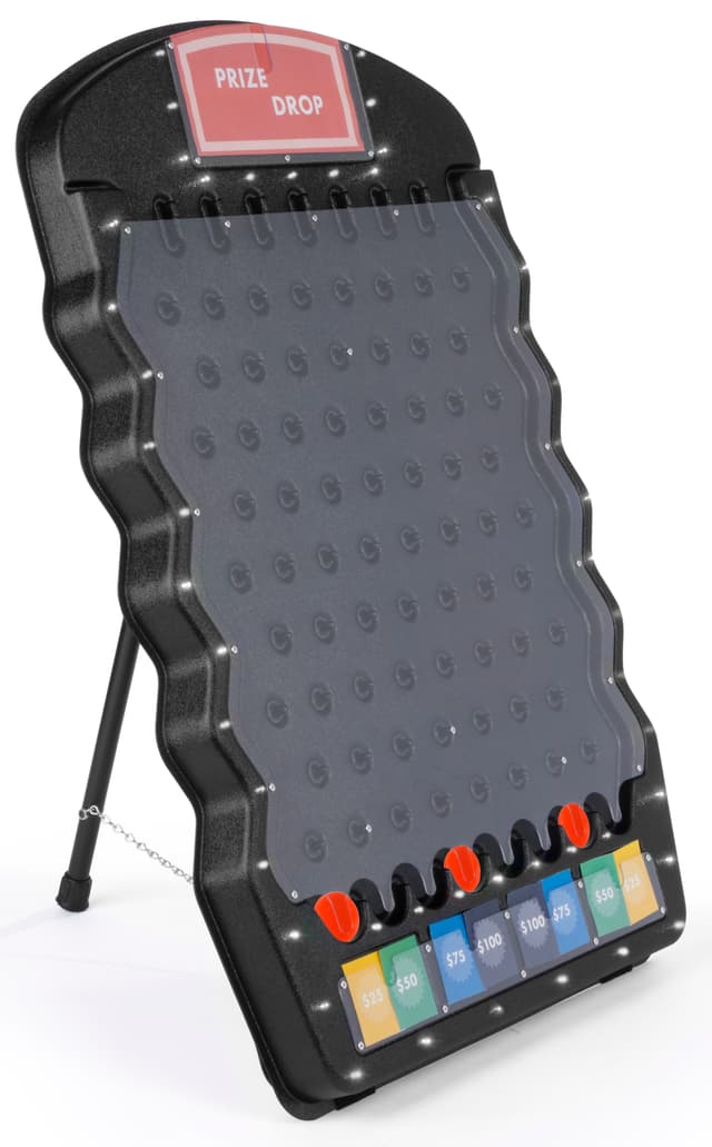 LED Disk Drop Game | 3 Orange Pucks Included | Displays2Go