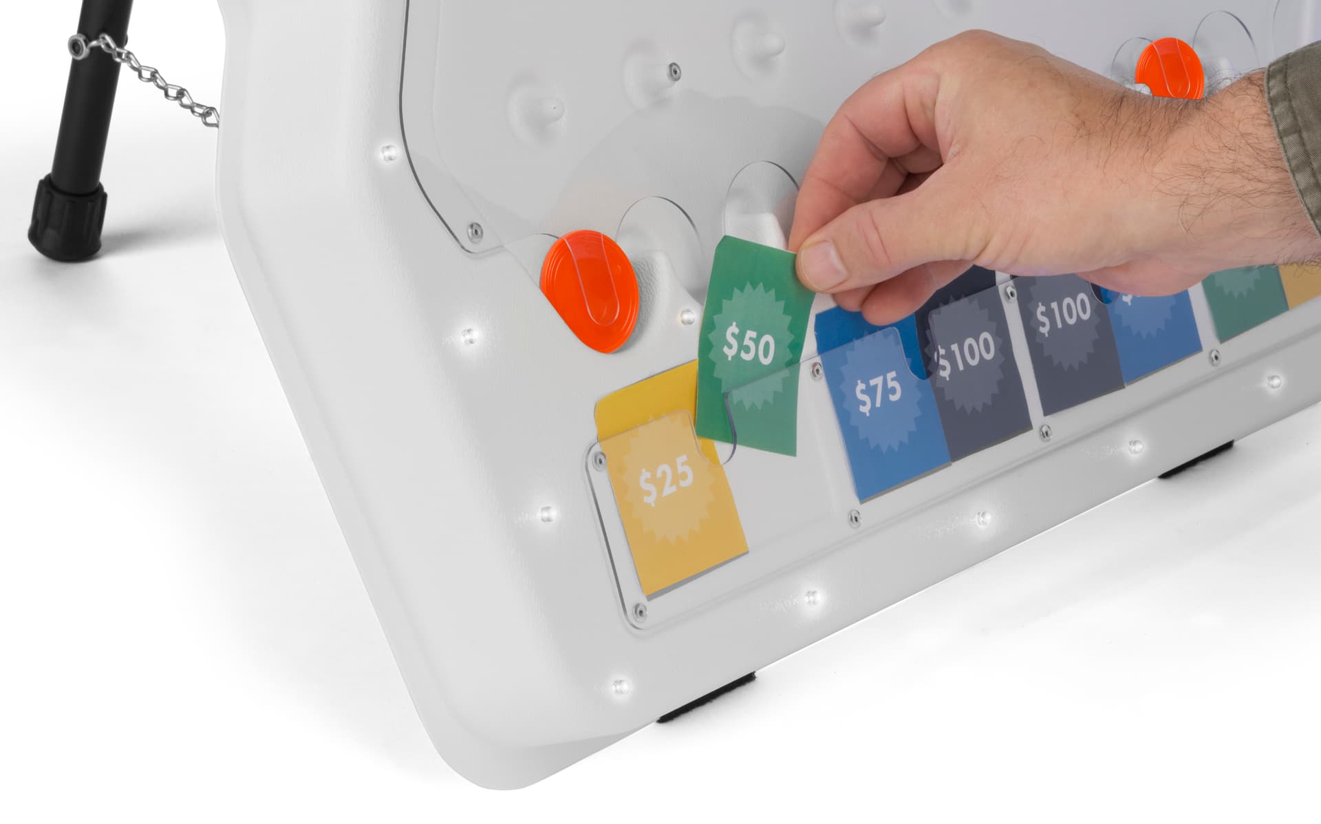 Tabletop Disk Drop Game | White LED Lights | Displays2Go