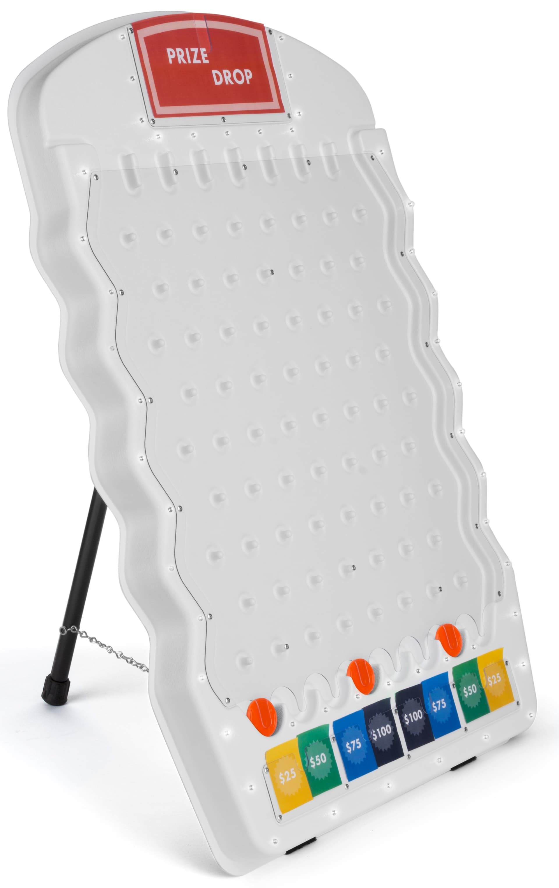 Tabletop Disk Drop Game | White LED Lights | Displays2Go