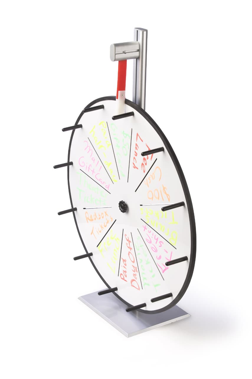 Tabletop Prize Wheel | Dry Erase W/ Prize Clicker | Displays2Go
