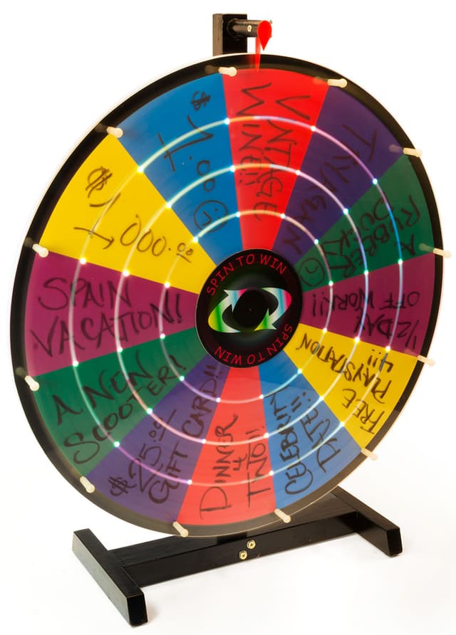 Light Up Prize Wheel | Write-On Board with Custom LED Lighting ...