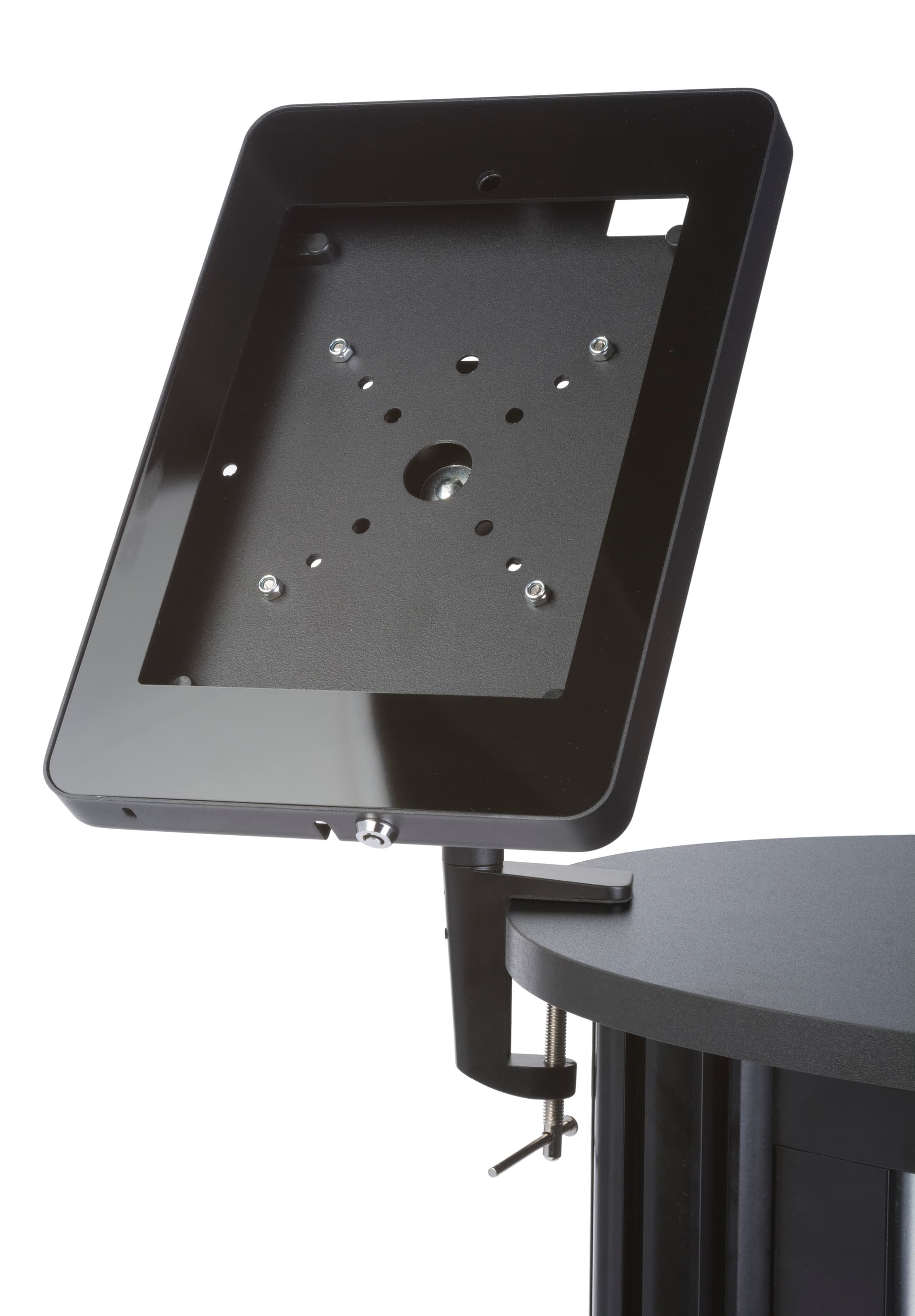 Kidney Shaped Counter with iPad Stand | Clamp Style Holder | Displays2Go