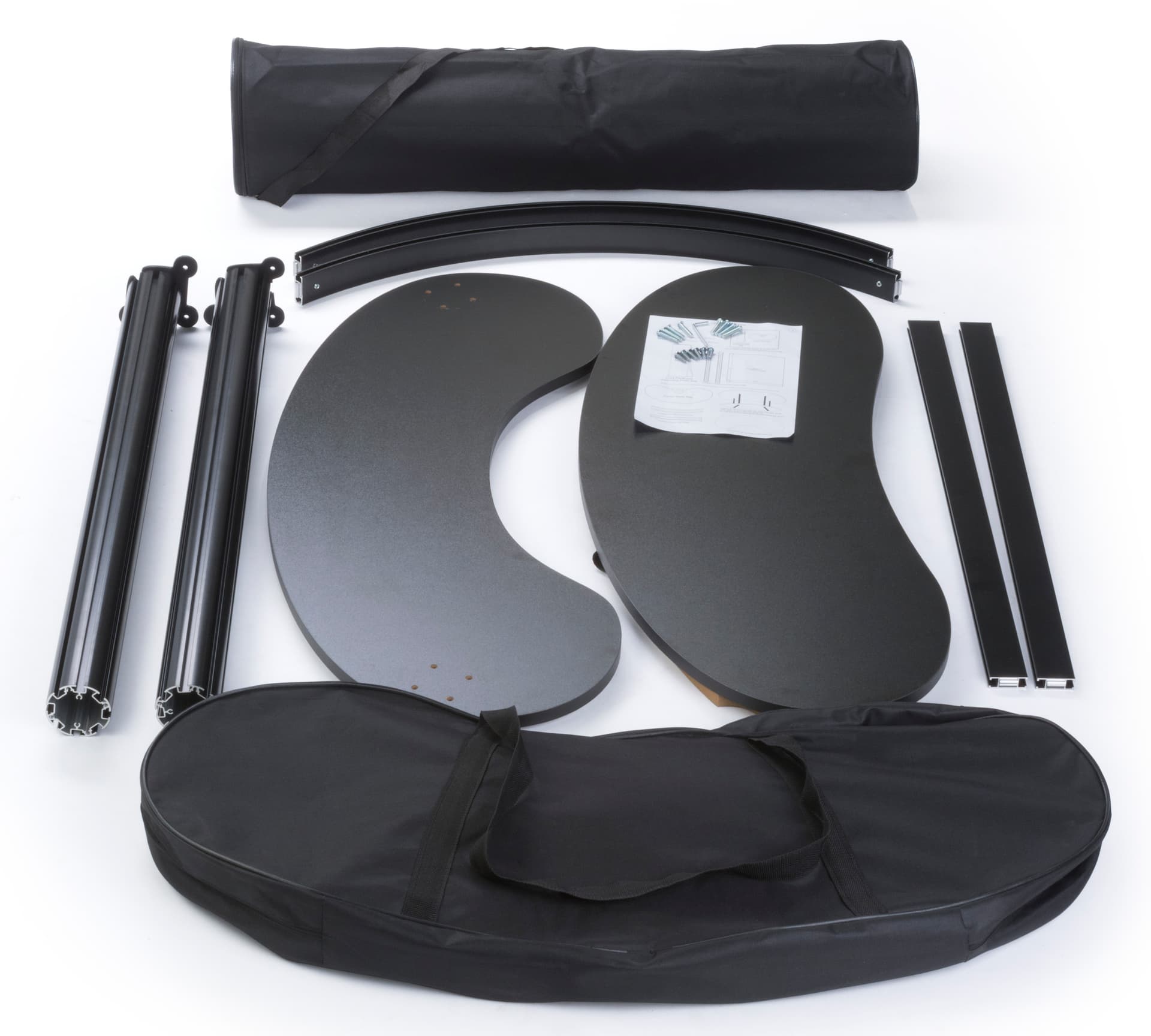 Kidney Shaped Counter with iPad Stand | Clamp Style Holder | Displays2Go