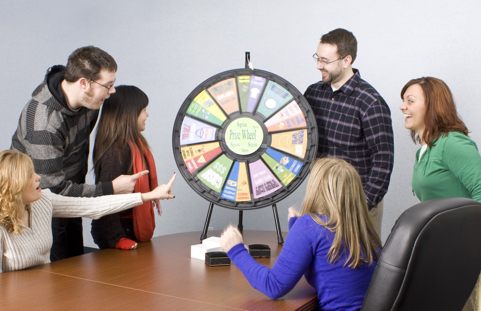 Adjustable Raffle Wheel | Floorstanding Trade Show Event Game | Displays2Go