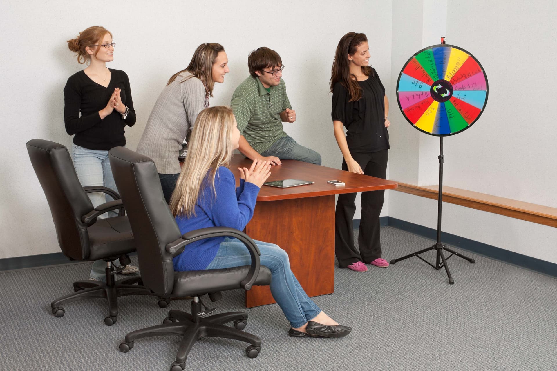 Trade Show Wheel | Acrylic Write-On Surface | Displays2Go