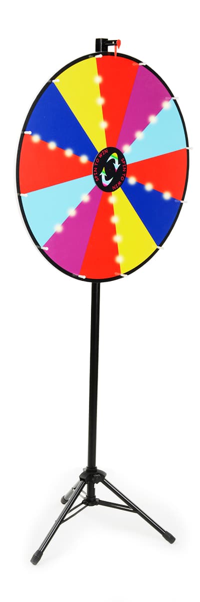 LED Prize Wheel | Flashing Animation Spinning Game Board | Displays2Go