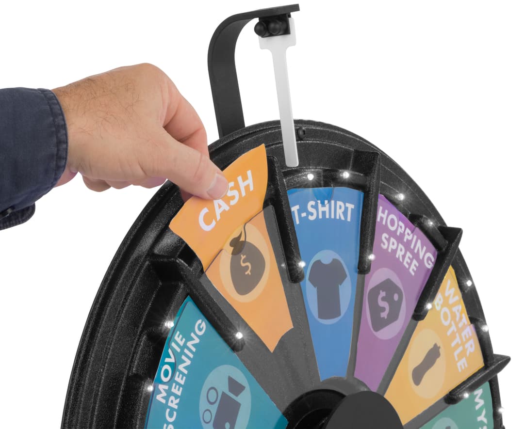 Mini Spinning Raffle Wheel | For Countertops | Displays2Go