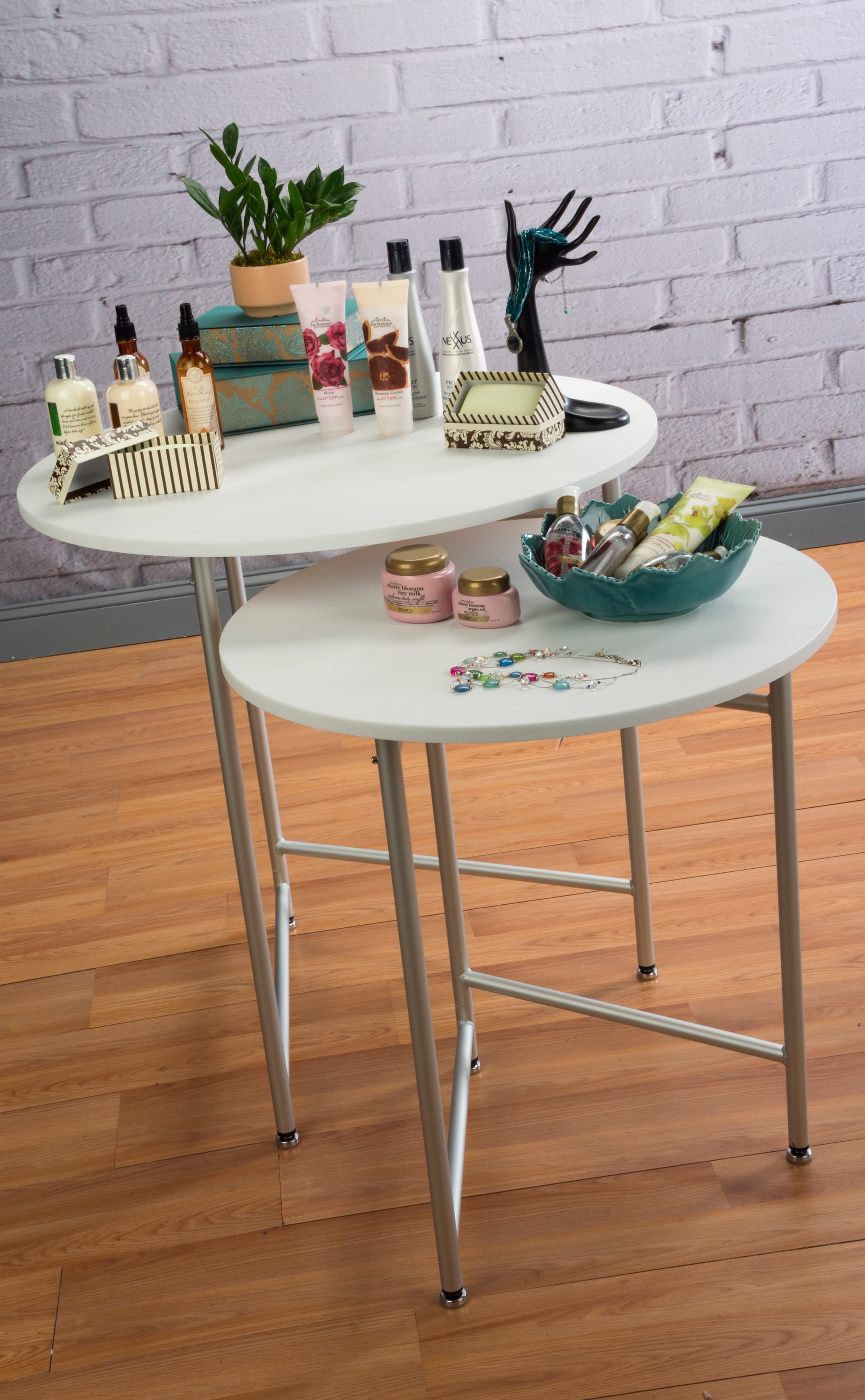 Round Retail Table Set | 2 Units Included | Displays2Go