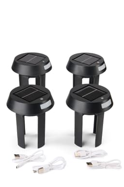 Stanchion Mount LED Light | Solar Powered | Displays2Go
