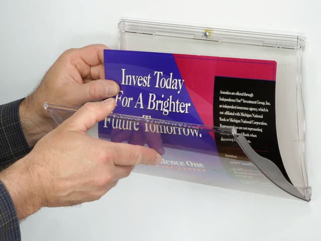 Office Signs are Front-Loading for Easy Access | Displays2Go