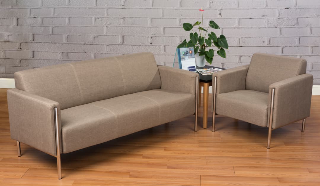 Modern Reception Chair | Fully Assembled | Displays2Go