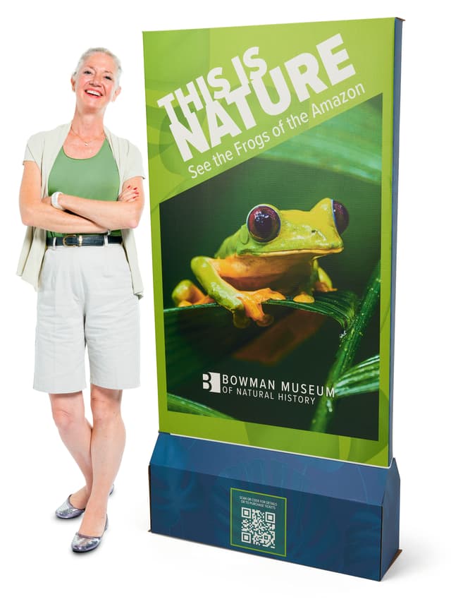 Custom Printed Cardboard Banner Stand | Double-Sided Printing | Displays2Go