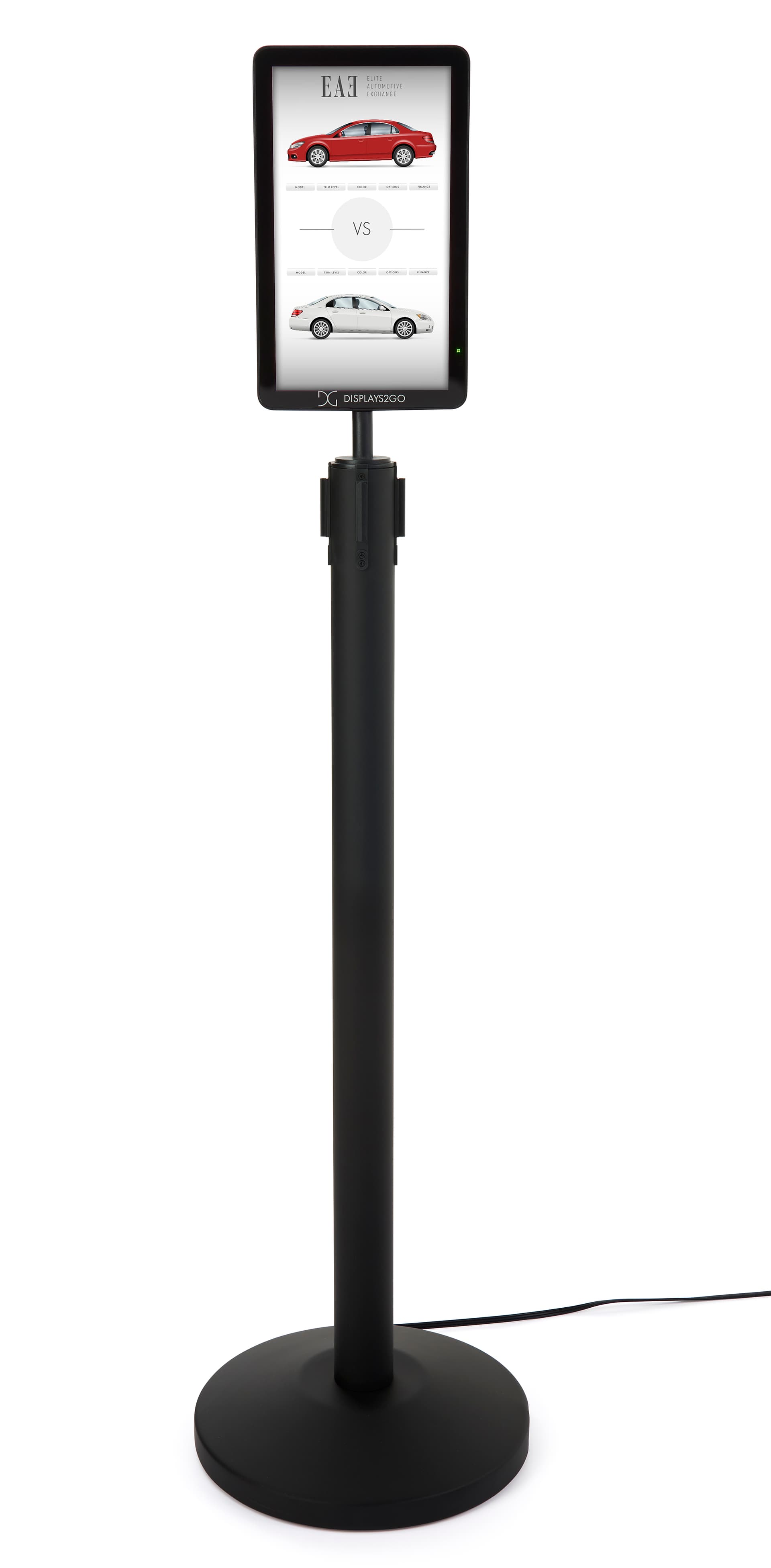 Floor Standing Digital Sign Stanchion | Android 7.1 OS | Displays2Go