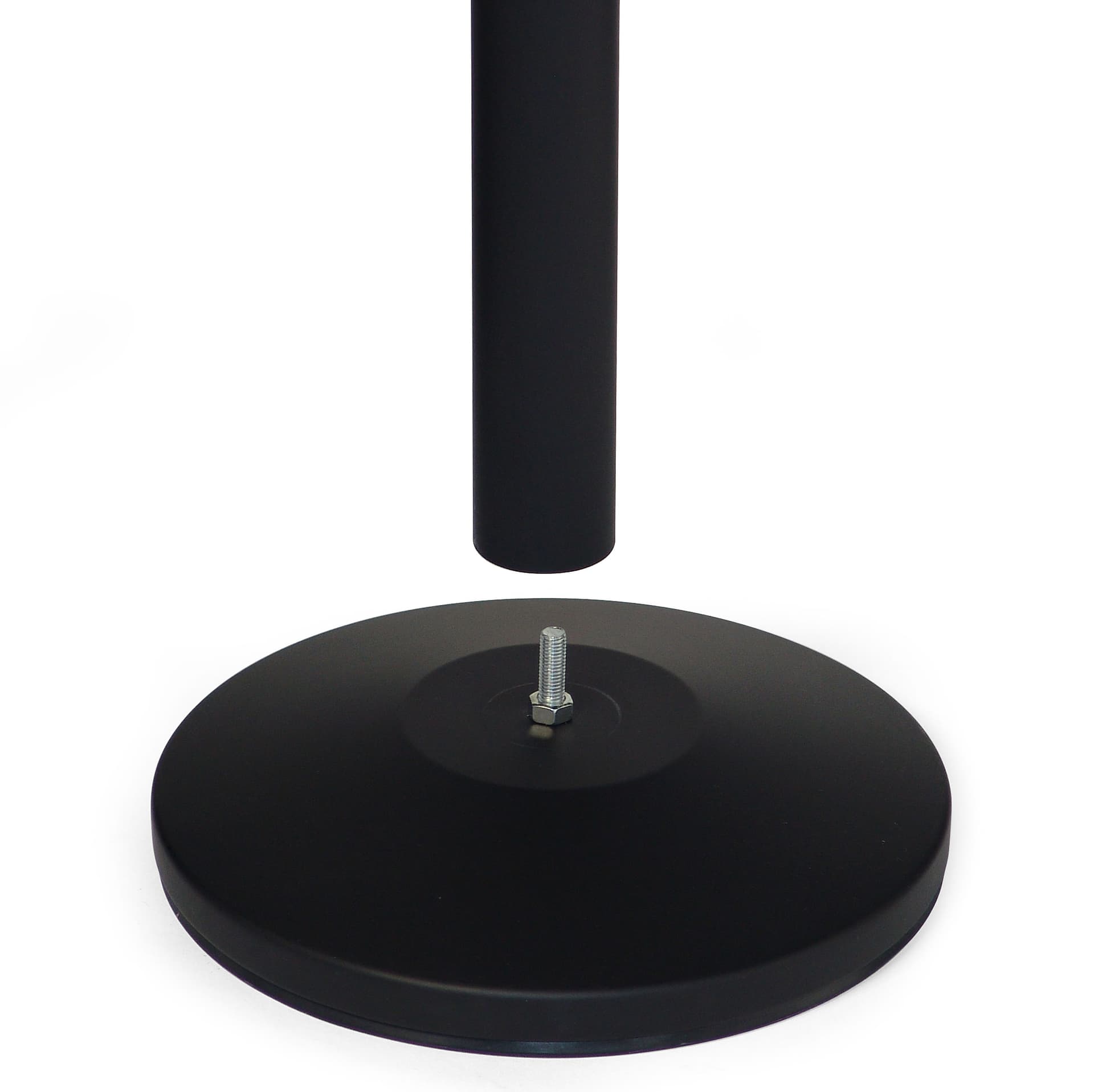 Black Steel Crowd Control Post - Black Retractable Belt | Displays2Go