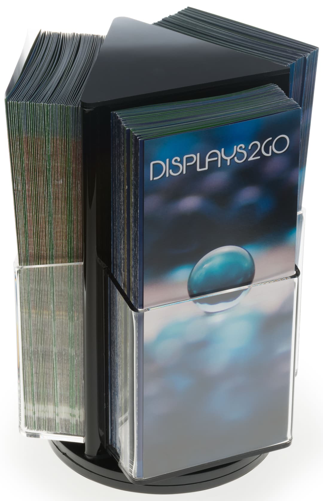 Rotating 3 Pocket Literature Holder | Countertop Display | Displays2Go