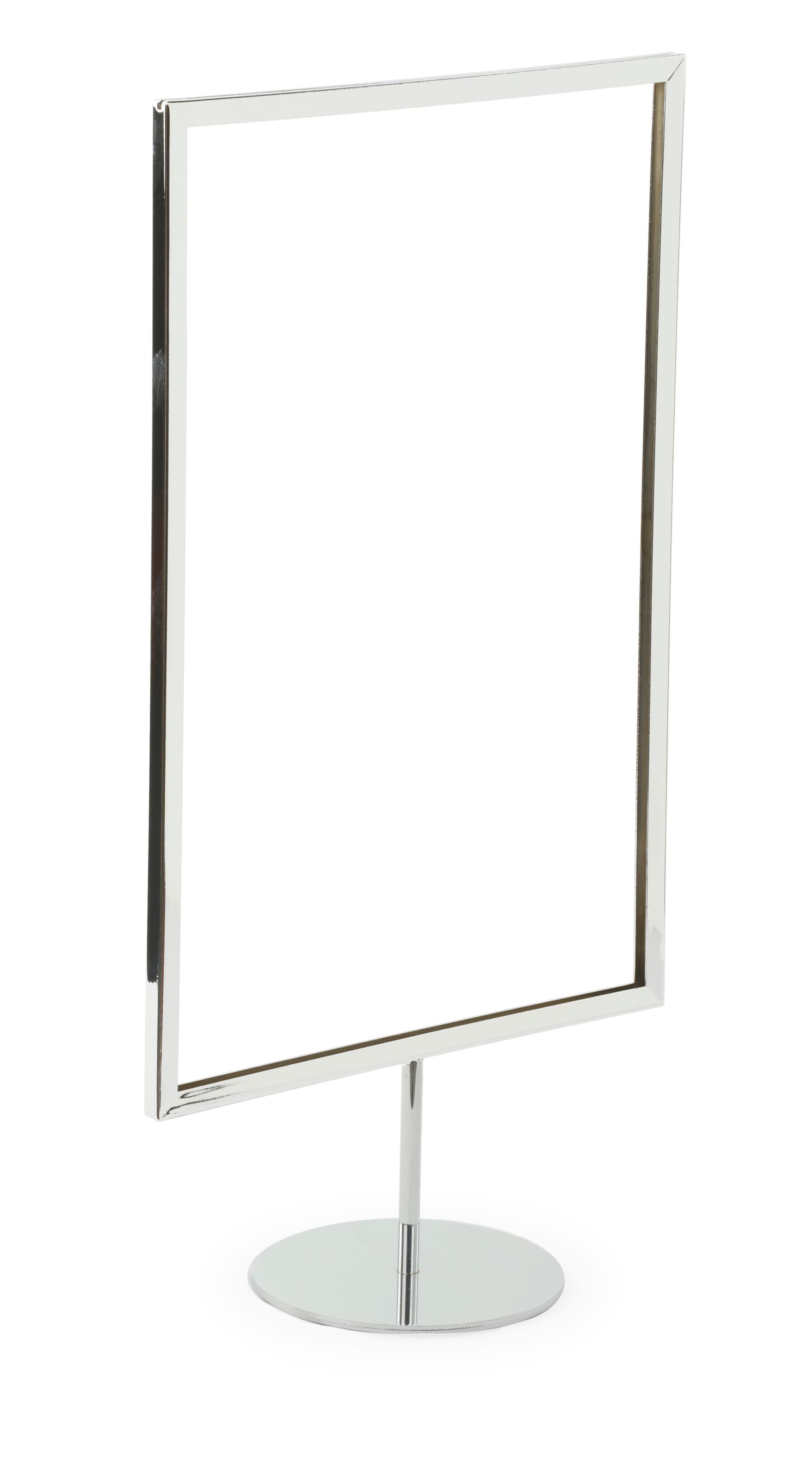 Portrait 11 x 17 Sign Holder | Chrome Double-sided Frame | Displays2Go
