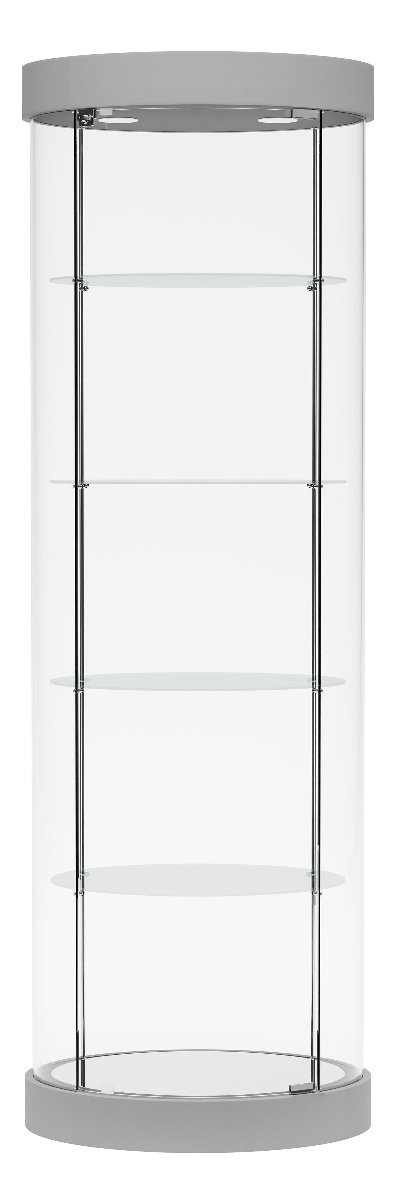 Round Display Case | Temepred Glass | Displays2Go