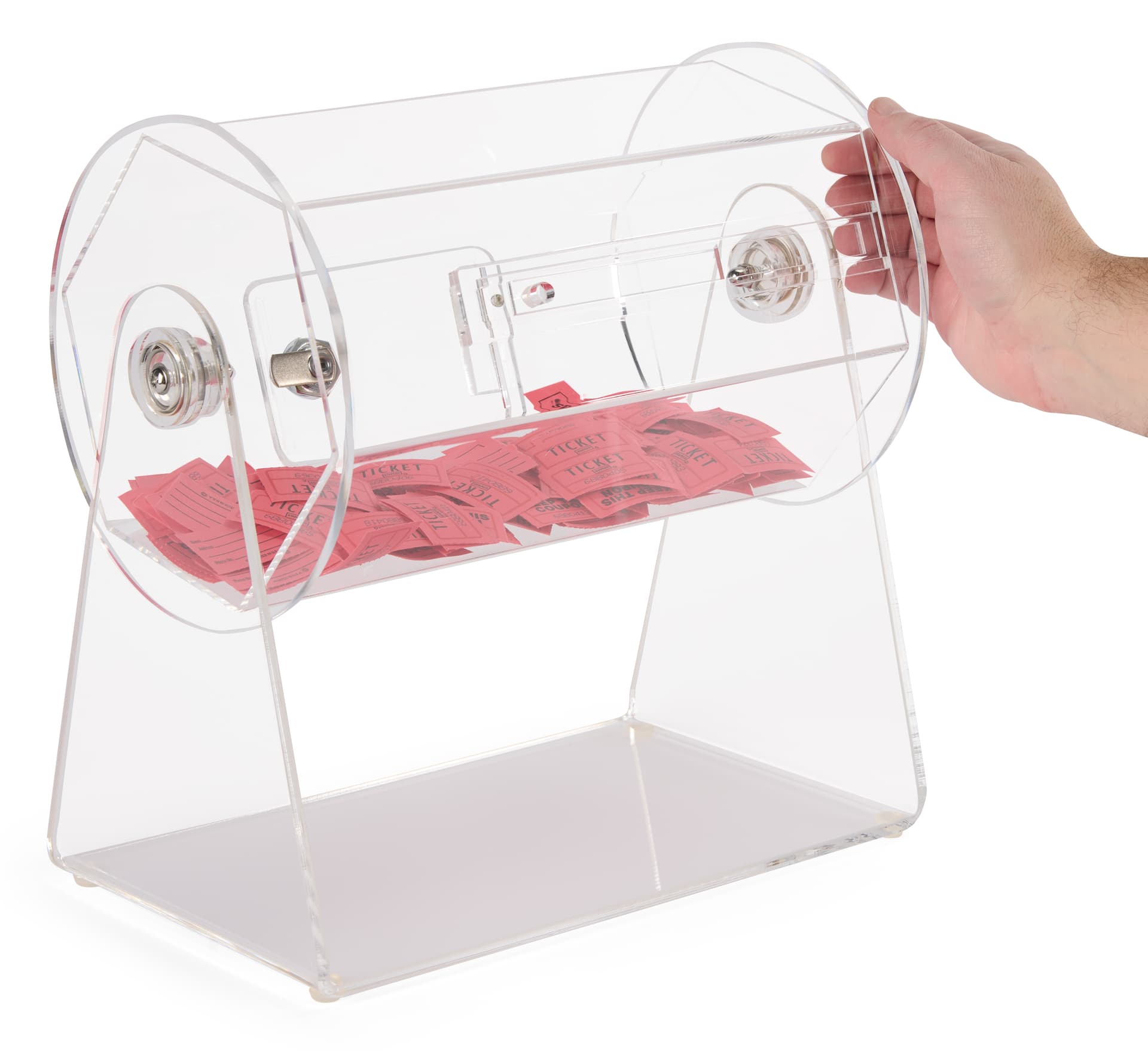 Raffle Drum | Recycled Acrylic and Eco-Friendly Design | Displays2Go