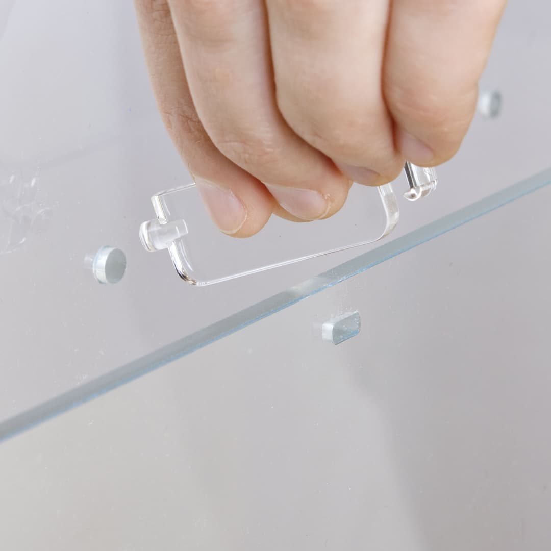 Wall Mount Literature Display w/ Four Adjustable Acrylic Pockets ...
