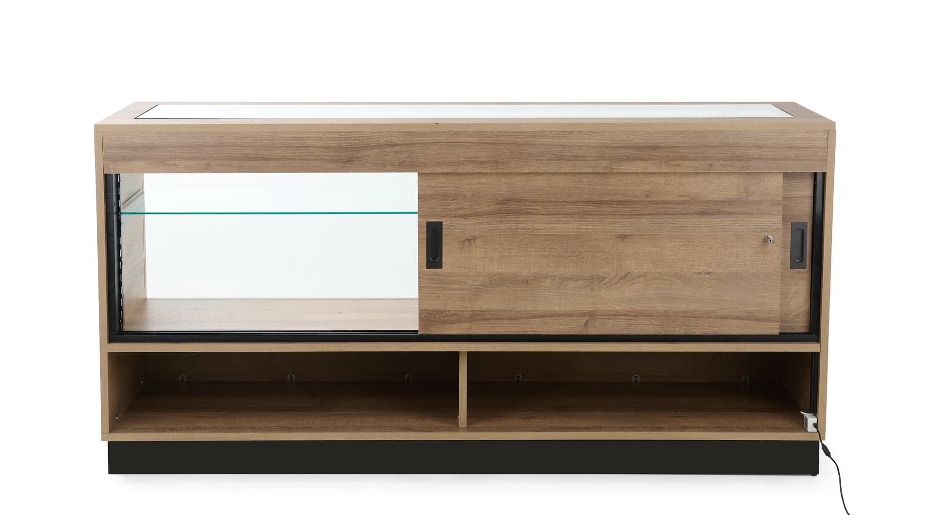 Wooden Display Showcase | LED Lighting | Displays2Go