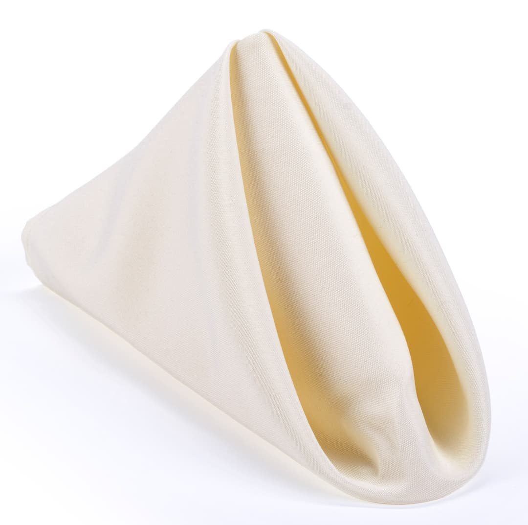 Ivory Cloth Napkin | 17-inch Square | Displays2Go