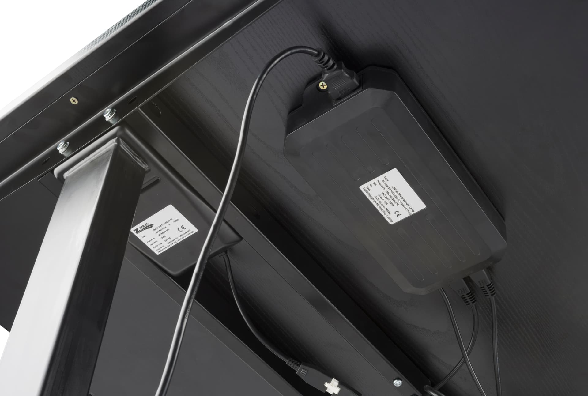 Electric Adjustable Height Desk | Black Tabletop | Displays2Go