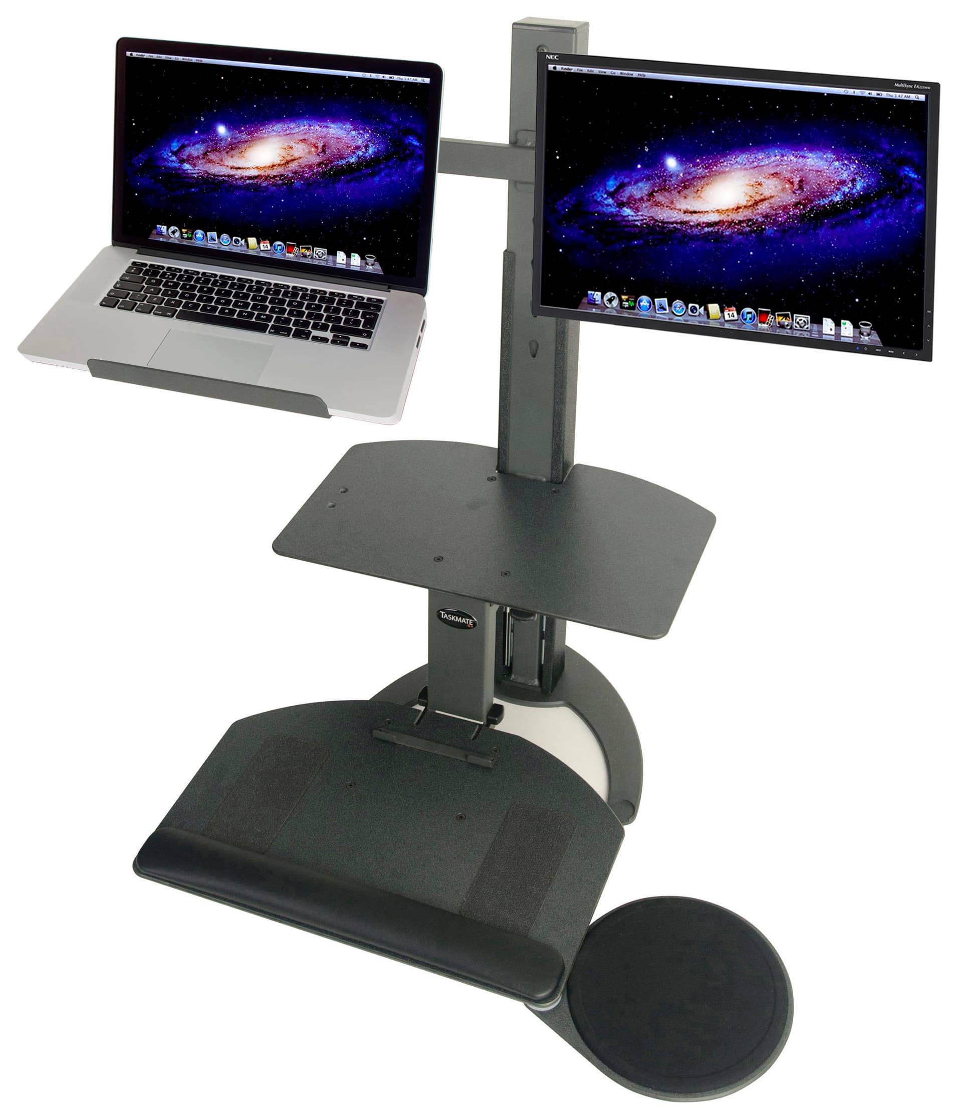 Sit Stand Workstation | Supports Laptop & Monitor | Displays2Go