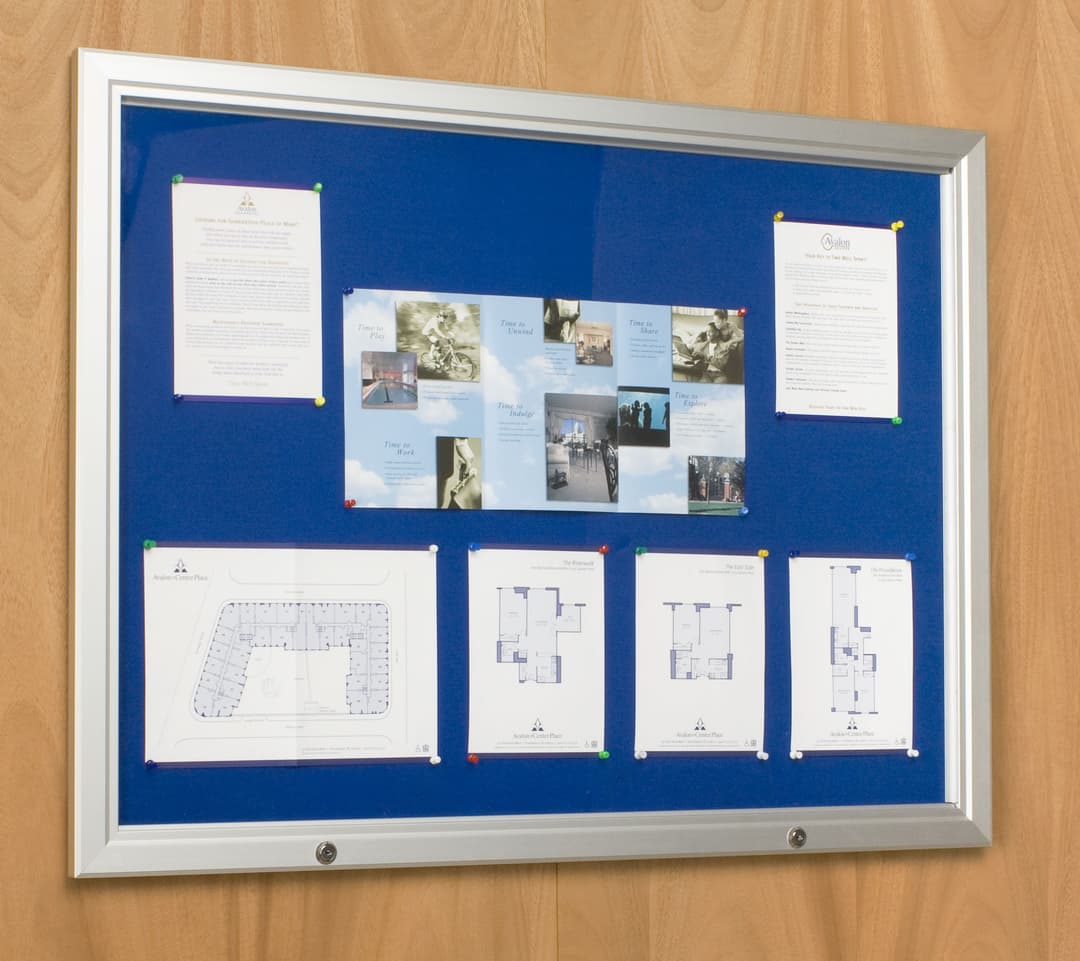 Tack Boards - Front Plastic Window Enclosure | Displays2Go