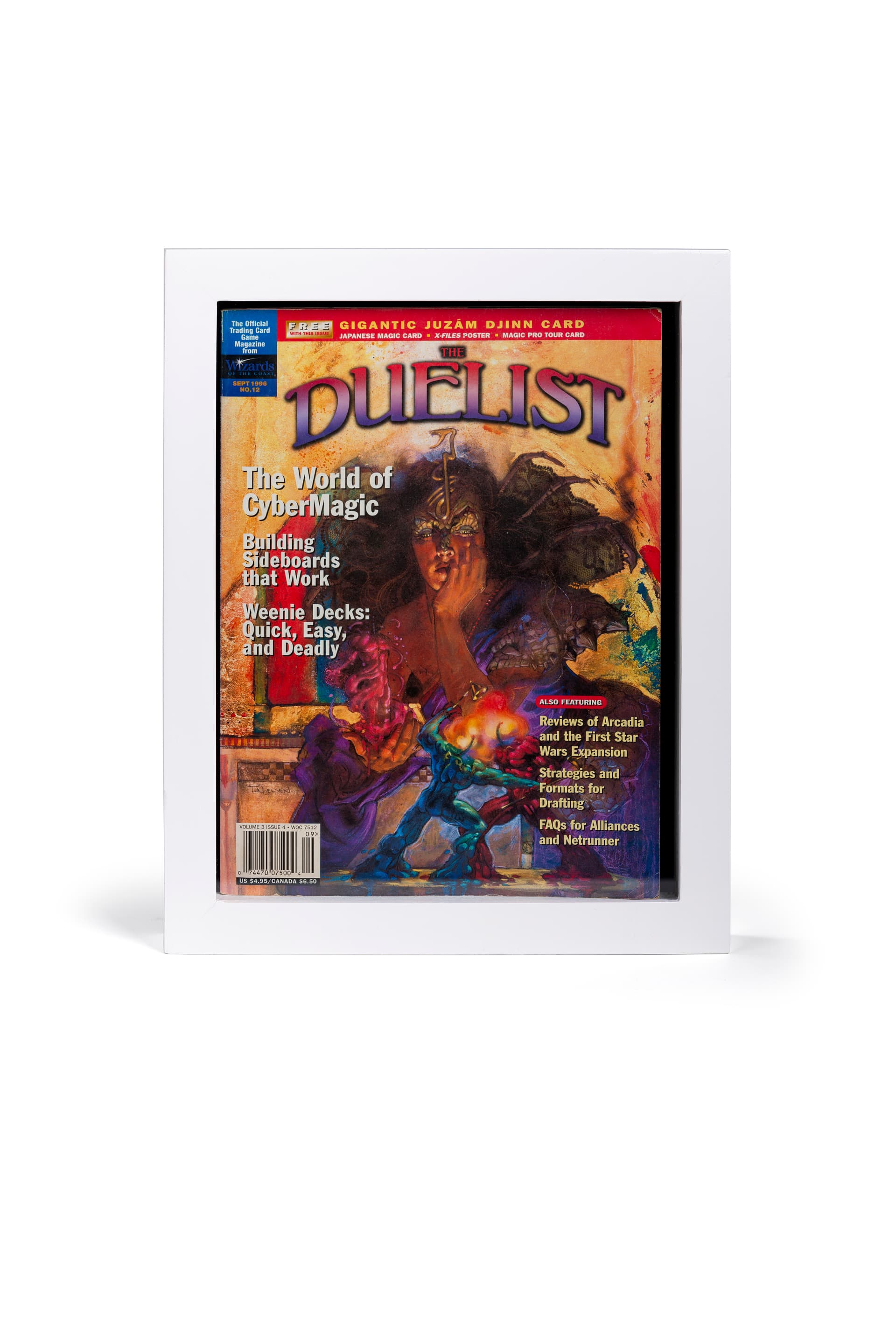 Magazine Display Frame | Shadow Box Style w/ White Painted Finish ...