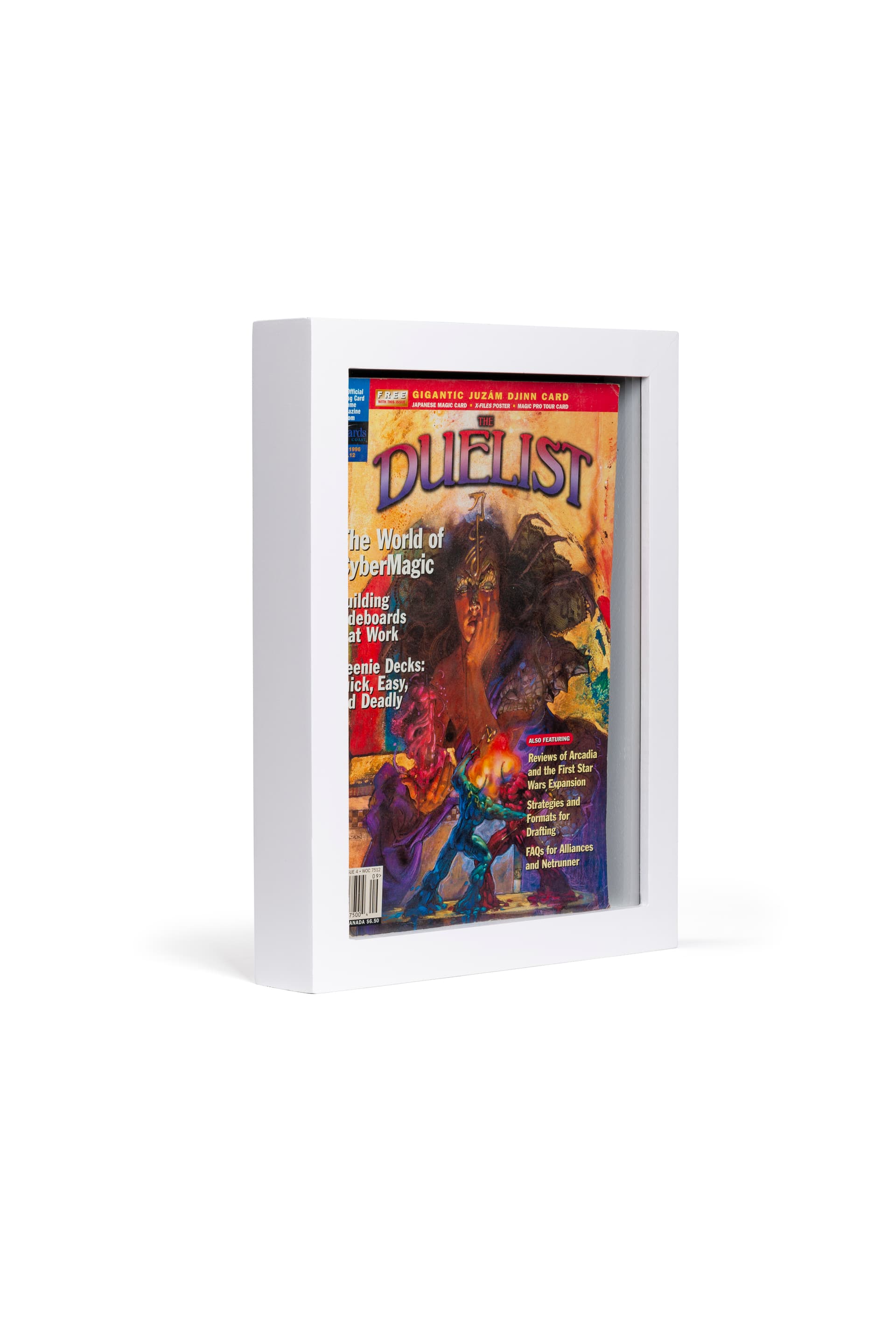 Magazine Display Frame | Shadow Box Style w/ White Painted Finish ...