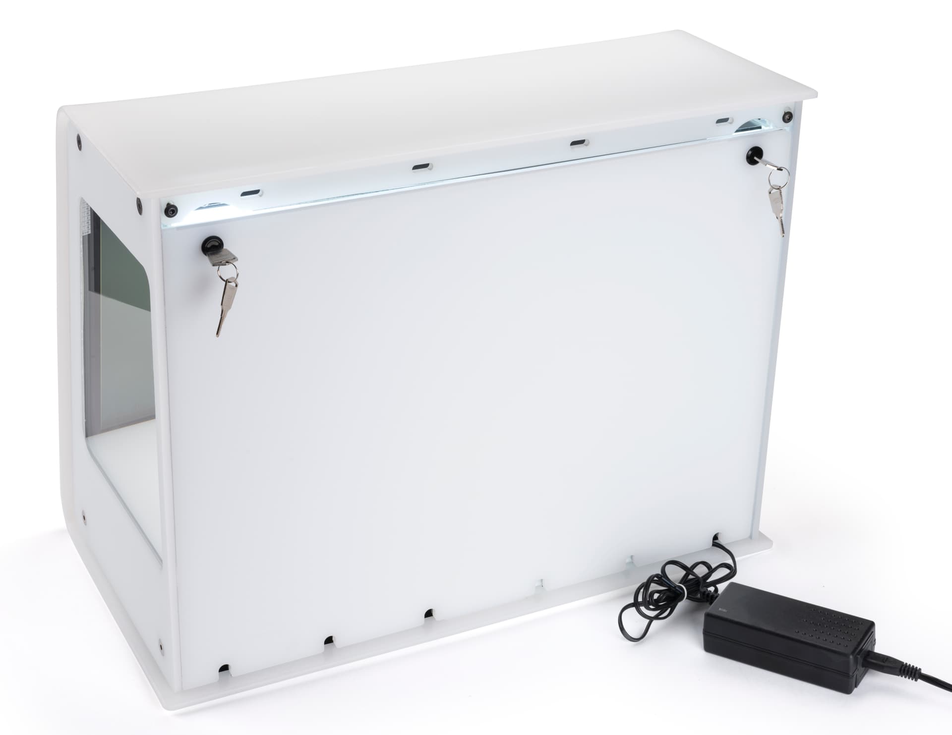 Transparent LCD Box | LED Interior Lighting | Displays2Go