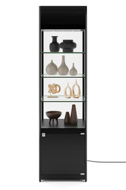 LED Retail Tower | Tempered Glass Shelves | Displays2Go