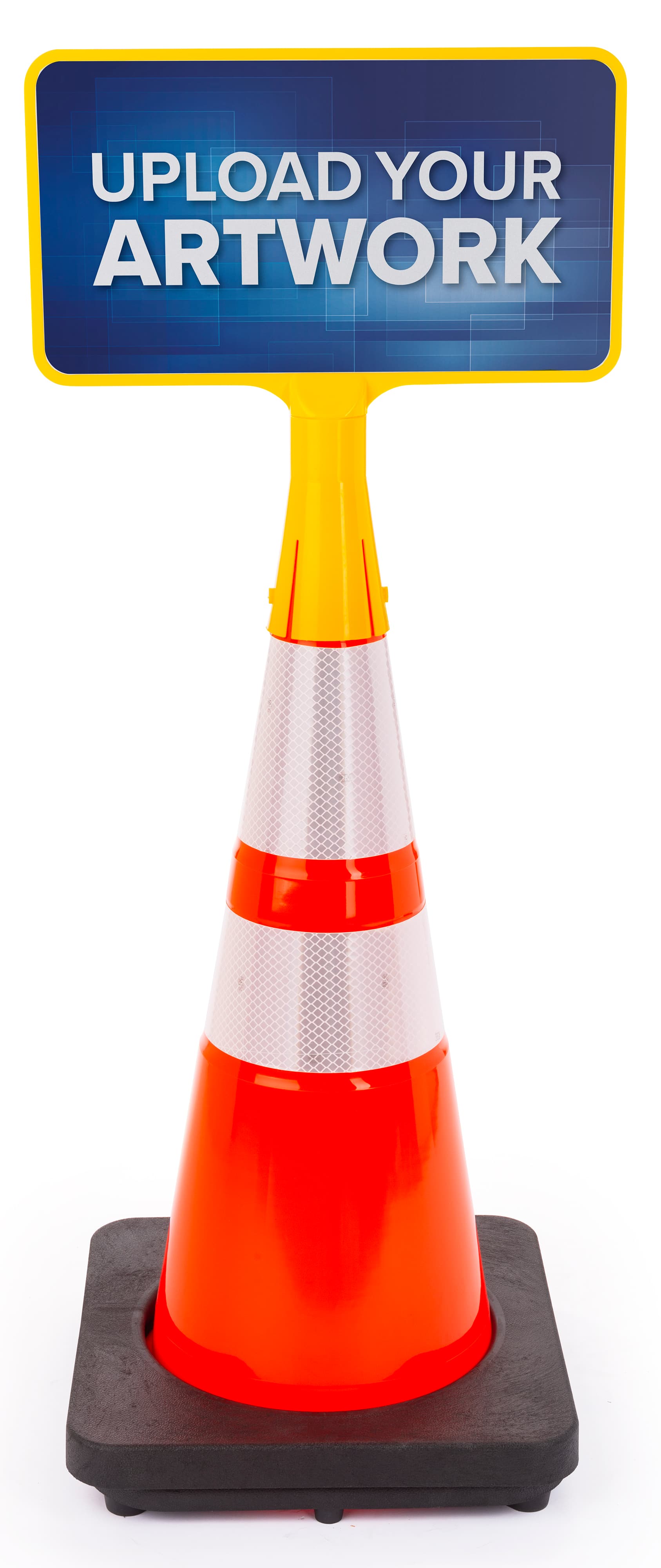 Custom Traffic Cone Sign Topper | 15" x 8" Double-Sided Signage ...