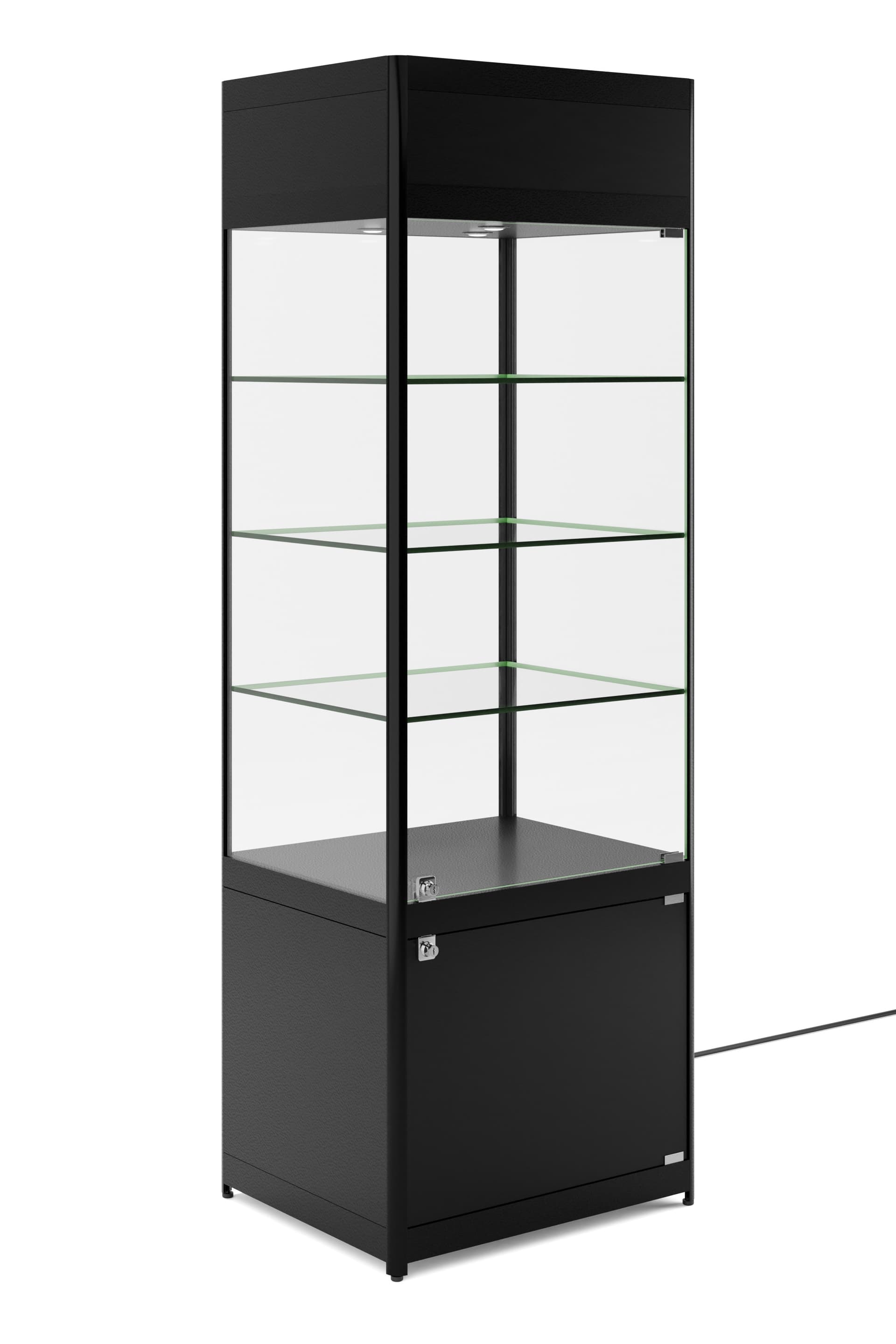 LED Retail Display Tower | Hinged Door with Lock | Displays2Go