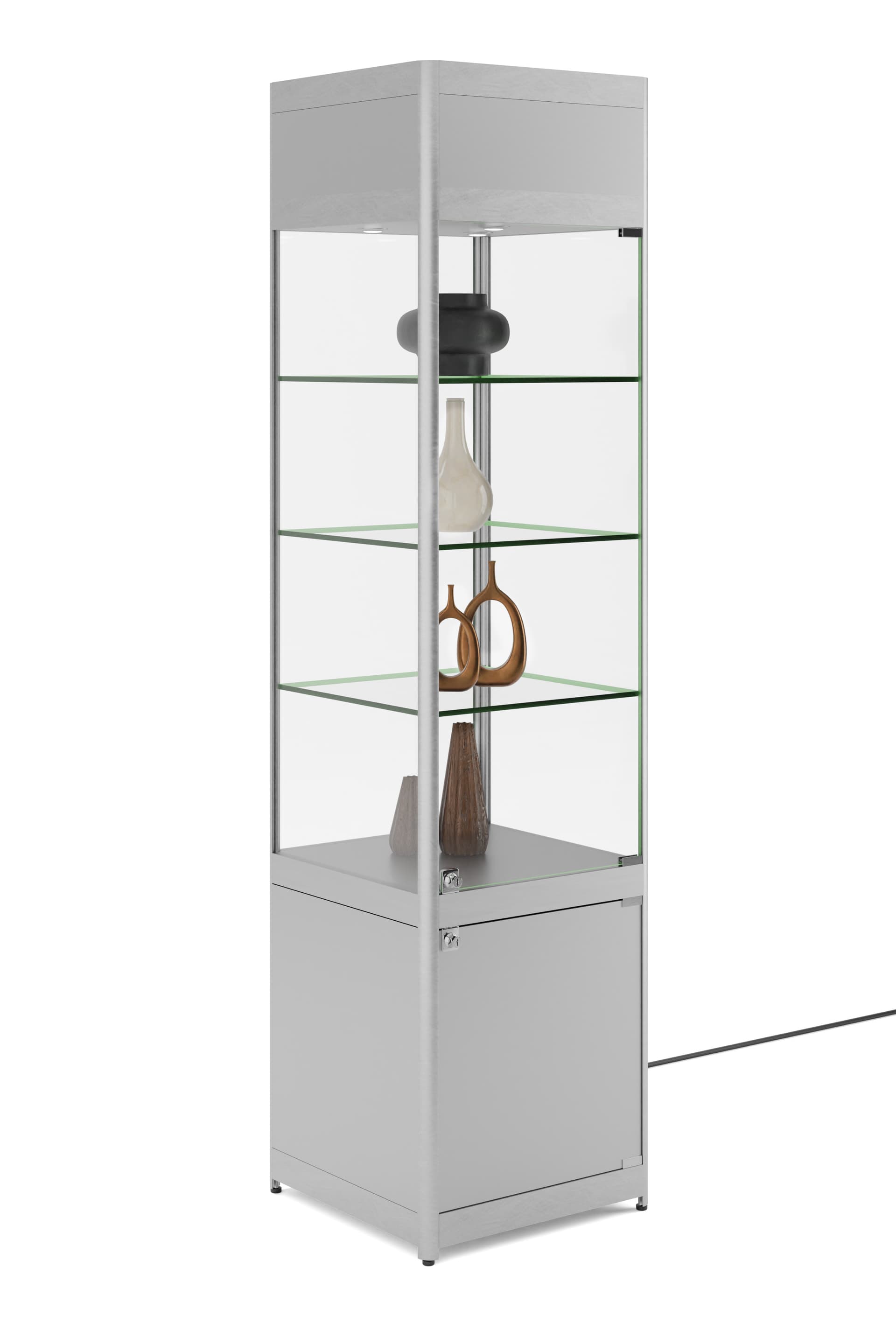 Light Up Retail Tower | LED Recessed Lighting | Displays2Go